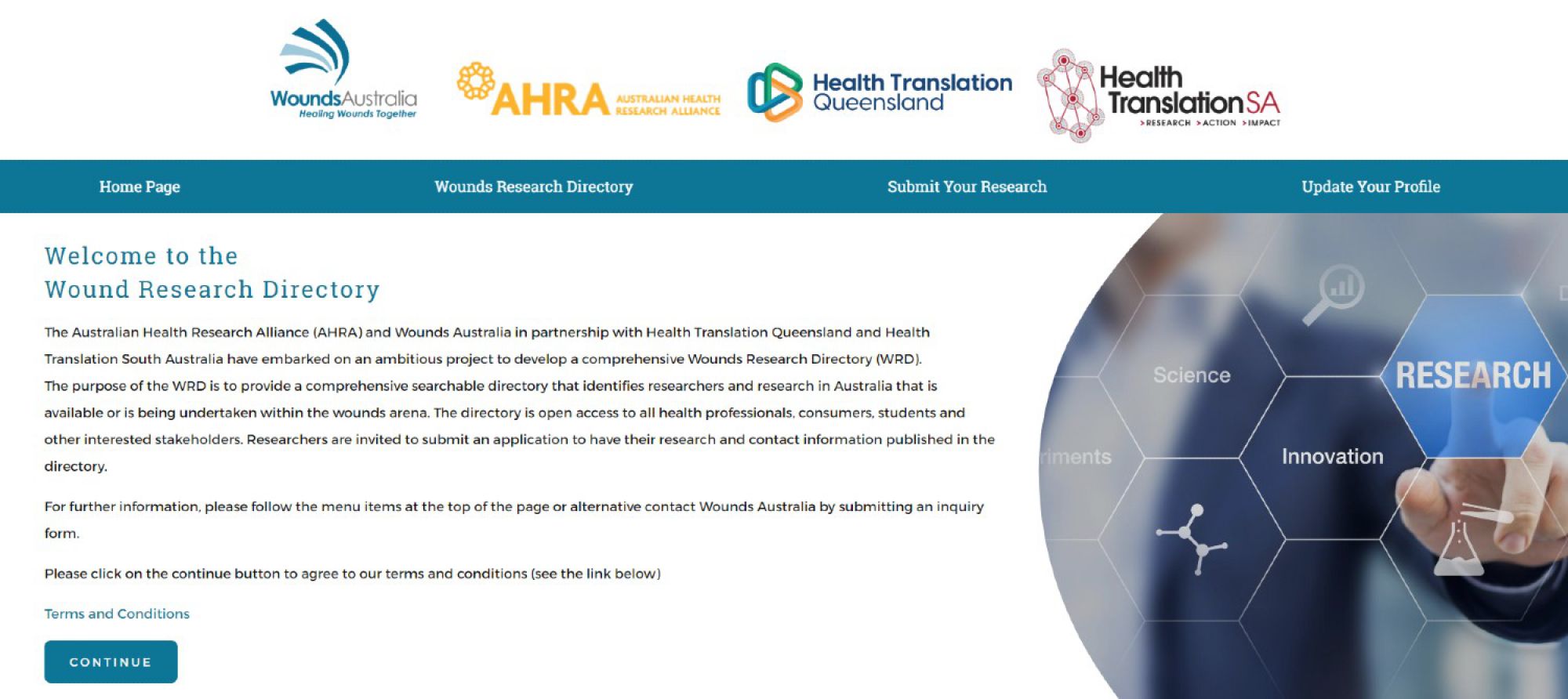 Wounds Research Directory